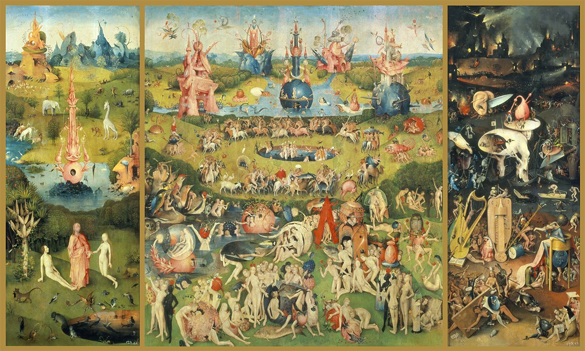 Der Garten der Lüste Hieronymus Bosch | Wandbilder von PGM Art worlD