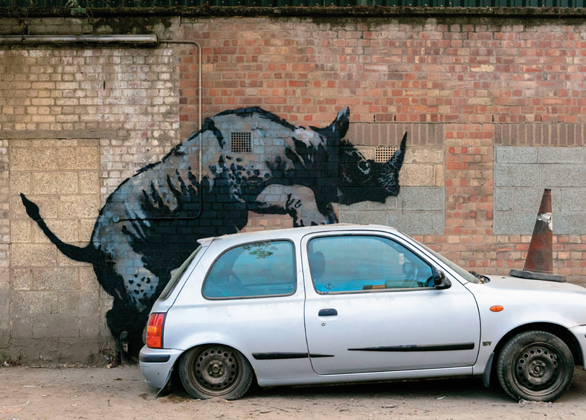 Banksy – Nashorn von Edition Street Art | Wandbilder vom PGM Art worlD