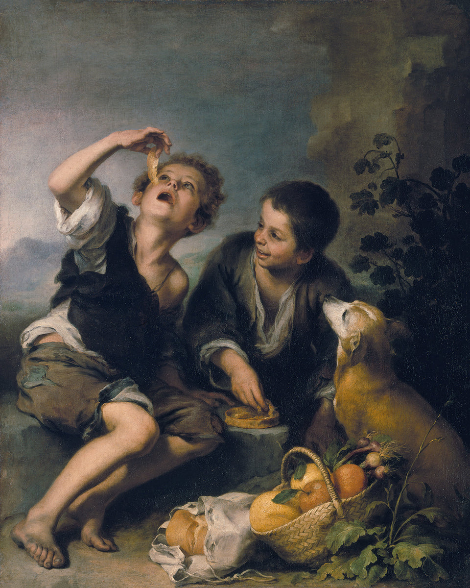 Die Pastetenesser B.E. Murillo | Wandbilder von PGM Art worlD