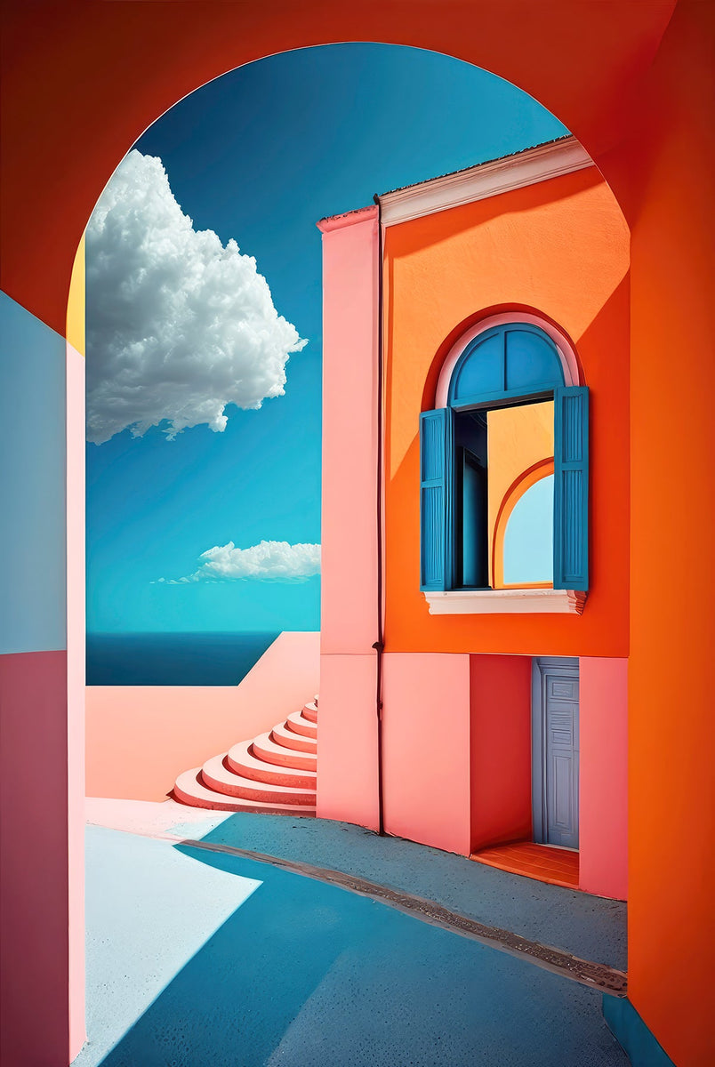 Geometric Village Treechild | Wandbilder von PGM Art worlD