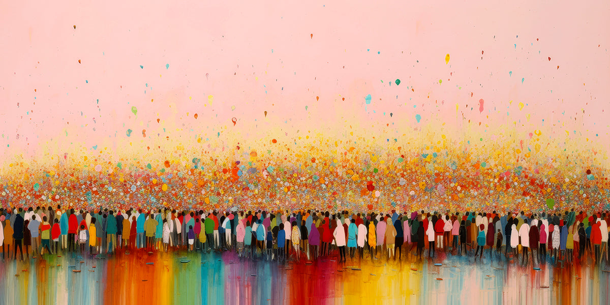 Happy Humans Treechild | Wandbilder von PGM Art worlD