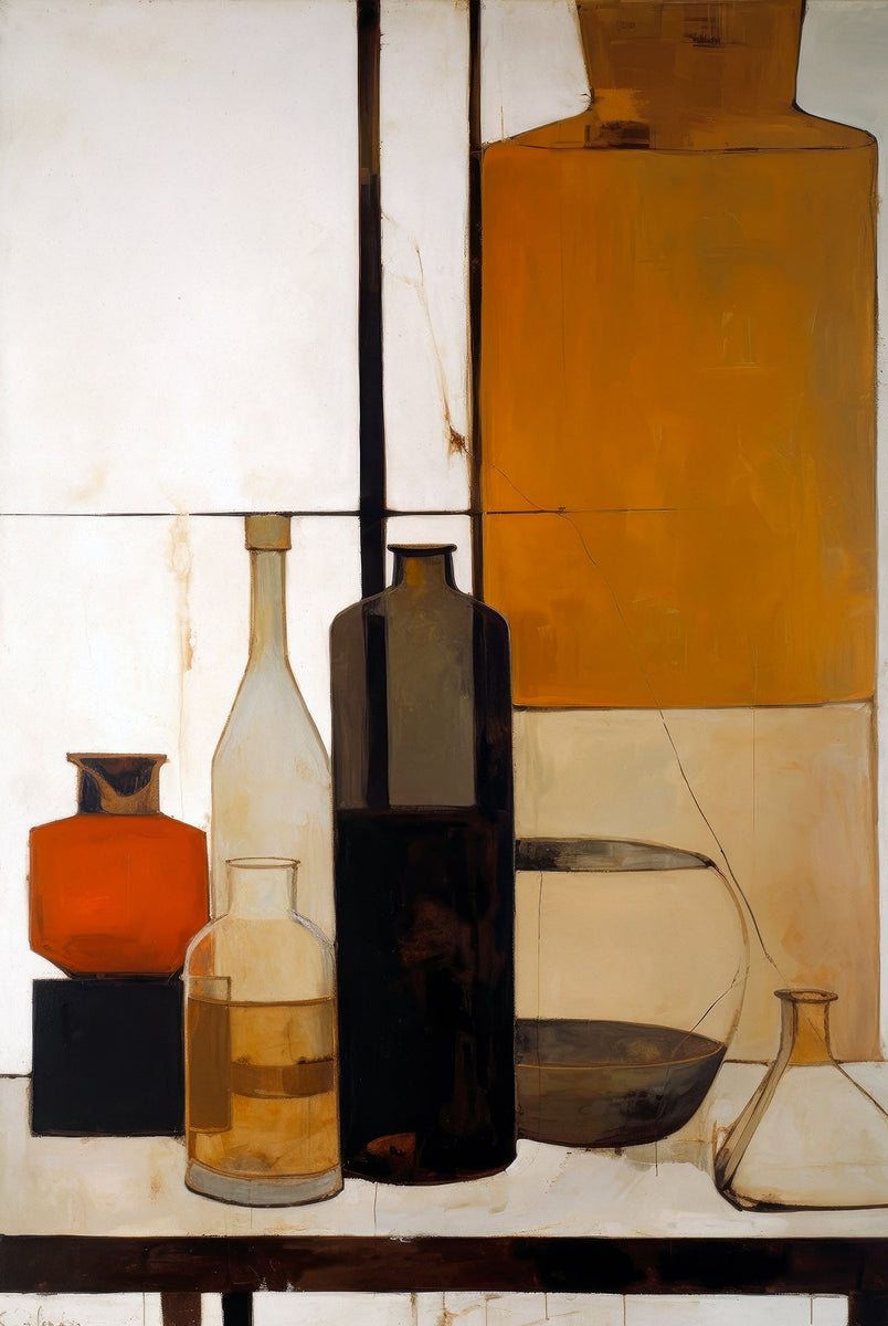 Brown Bottles Treechild | Wandbilder von PGM Art worlD