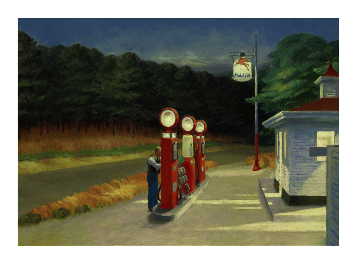 Gas von Edward Hopper | Wandbilder von PGM Art worlD